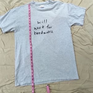 Shirts | Vintage Will Work For Bandwidth Tshirt M Medium | Poshmark